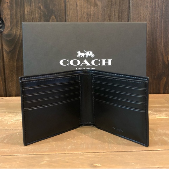 Coach | Bags | Nwt Authentic Coach Signature 3in Plaid Wallet | Poshmark